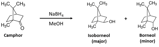 Camphor Reduction for Green Chemistry
